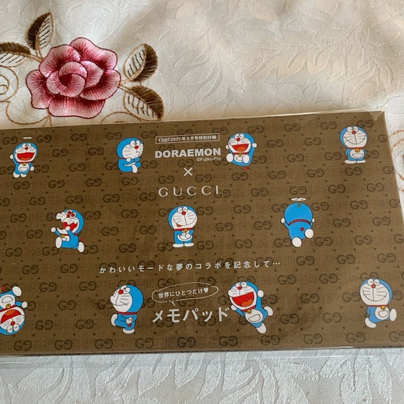 Gucci | Office | Gucci X Doraemon Brown Memo Pad | Poshmark